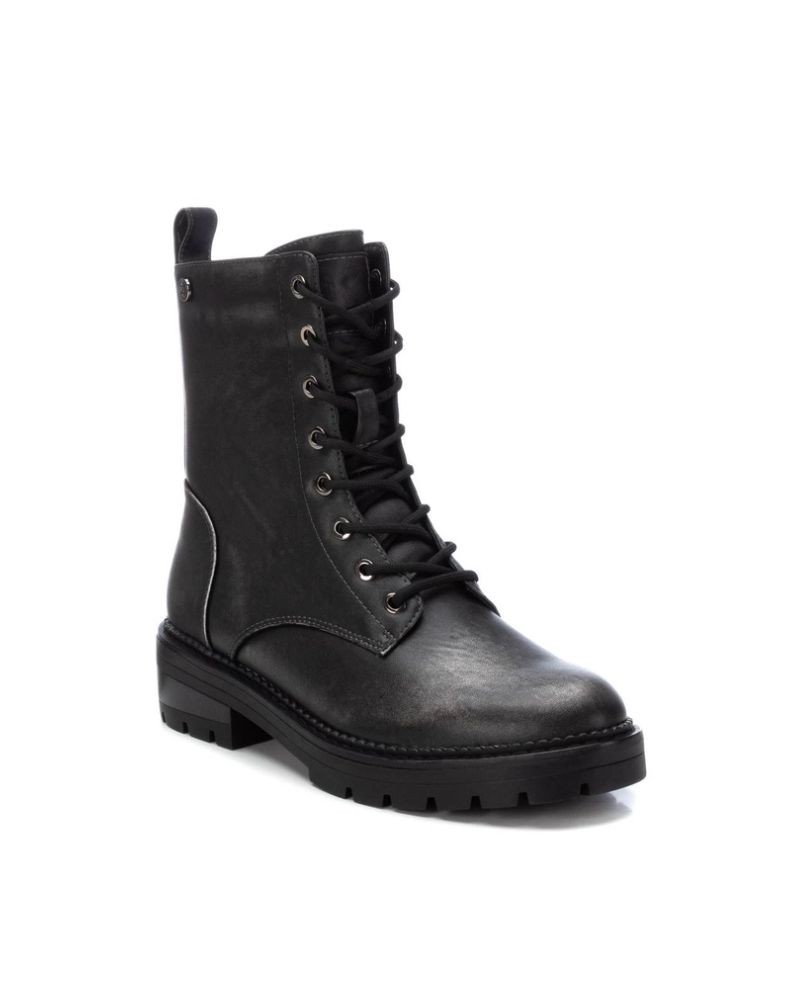 Botas militares grises para mujer