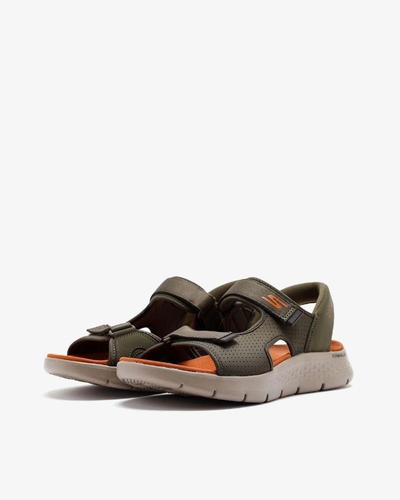 Sandalias Hombre SKECHERS Verde 229210 SLIP INS GO WALK FLEX SANDAL | RKS