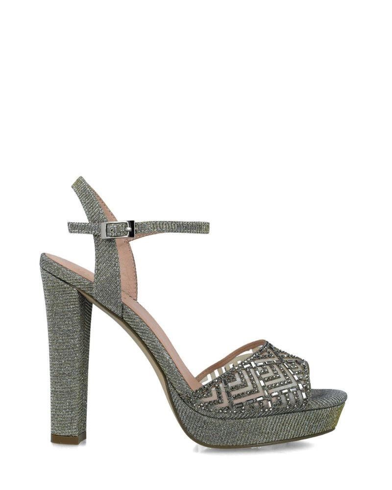 MENBUR 23685 Sandalias Fiesta Mujer Gris | RKS